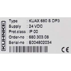 KUHNKE 680.303.08 KUAX 680 S DP3 Profibus DP 68307 New