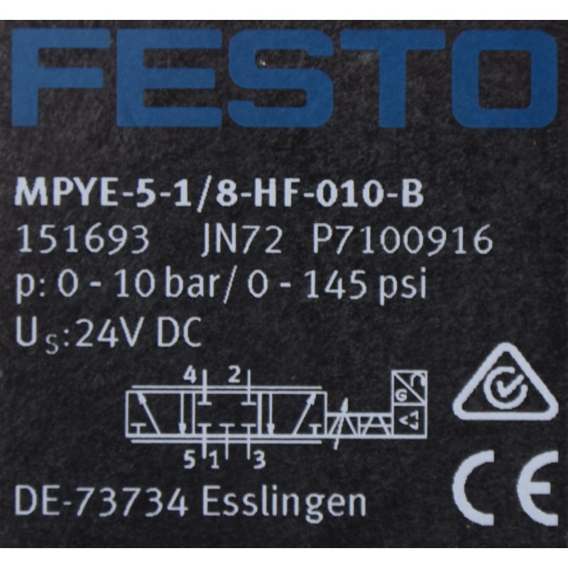 Festo MPYE-5-1/8-HF-010-B 151693 Proportional way valve Neu