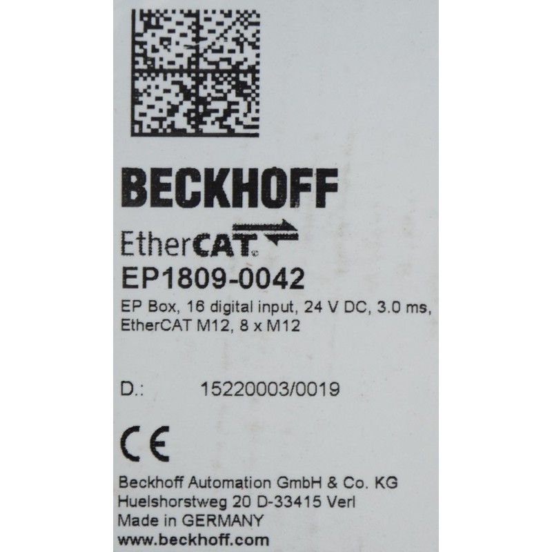 Beckhoff EtherCAT Box EP1809-0042 New