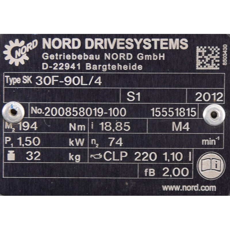 Nord Drivesystems SK 30F-90 L/4 SK30F-90L/4