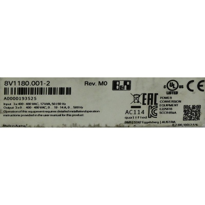 B&R Acopos 1180 8V1180.001-2 Servo drive 8V11800012