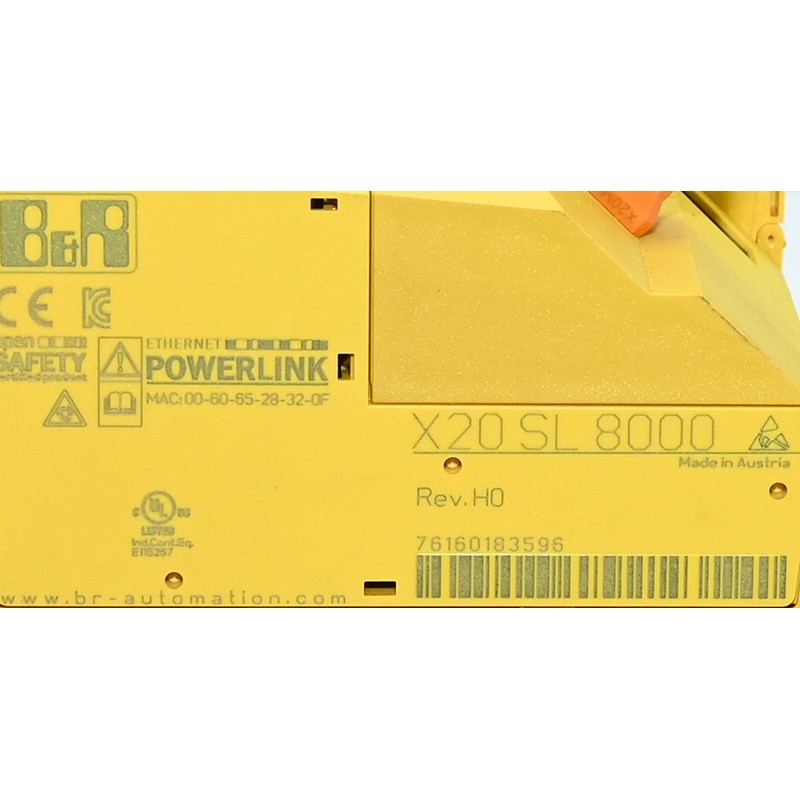 B&R Ethernet Powerlink X20 SL 8000 X20SL8000