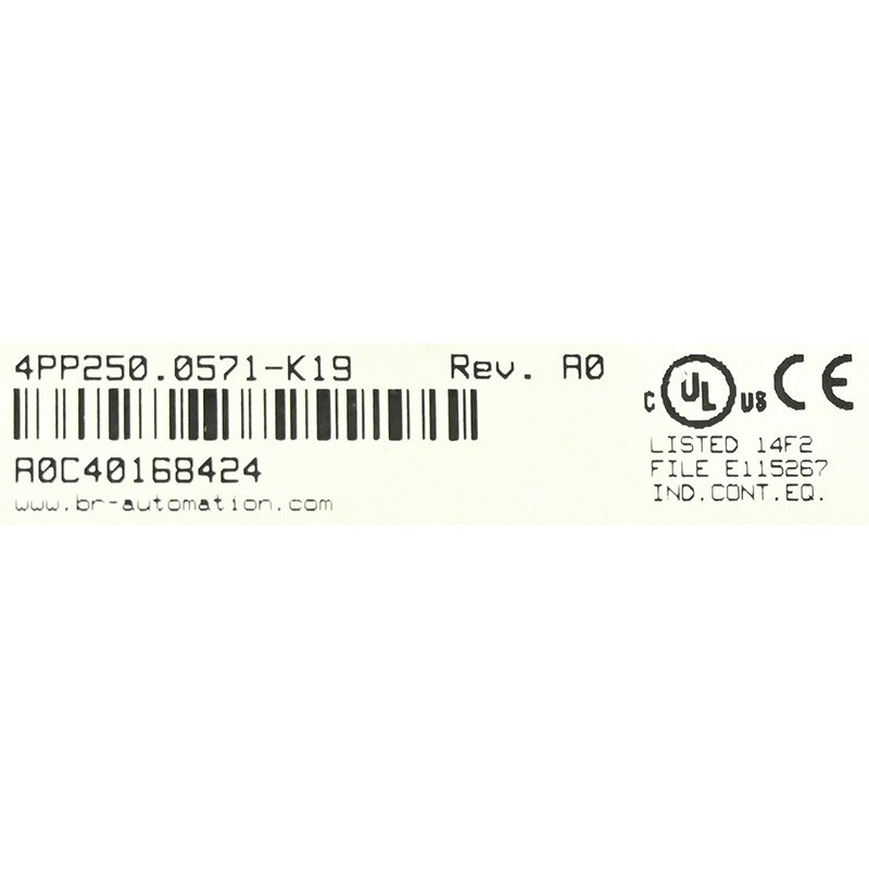 B&R Power Panel 4PP250.0571-K19 Operator Panel System PP250