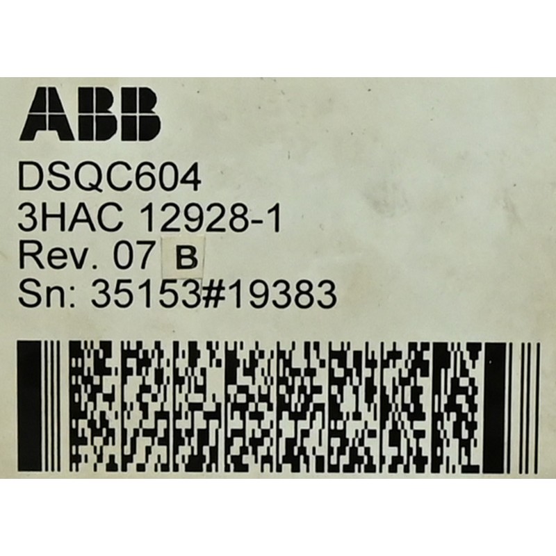 ABB 3HAC12928-1 DSQC604 Power Supply