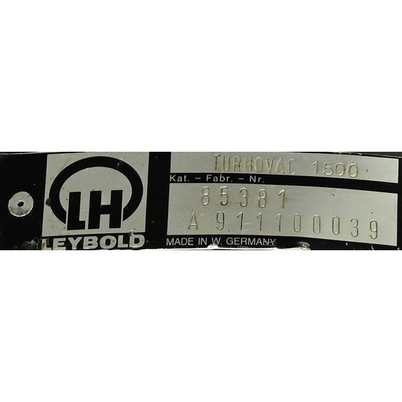 Leybold 85381 Turbovac 1500 911100039