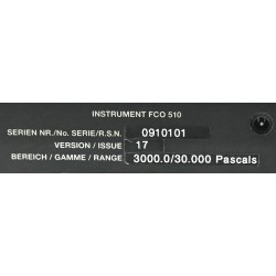 Micronanometer FCO510 Instrument
