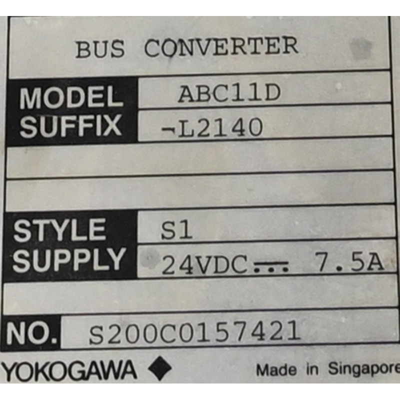 Yokogawa ABC11D-L2140 Bus Converter ABC11D