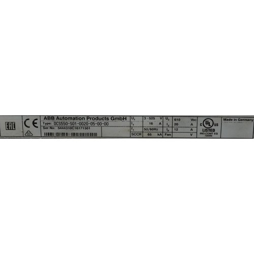 ABB DCS550-S01-0020-05-00-00 DCS550 DCS550S010020050000 DC Converter