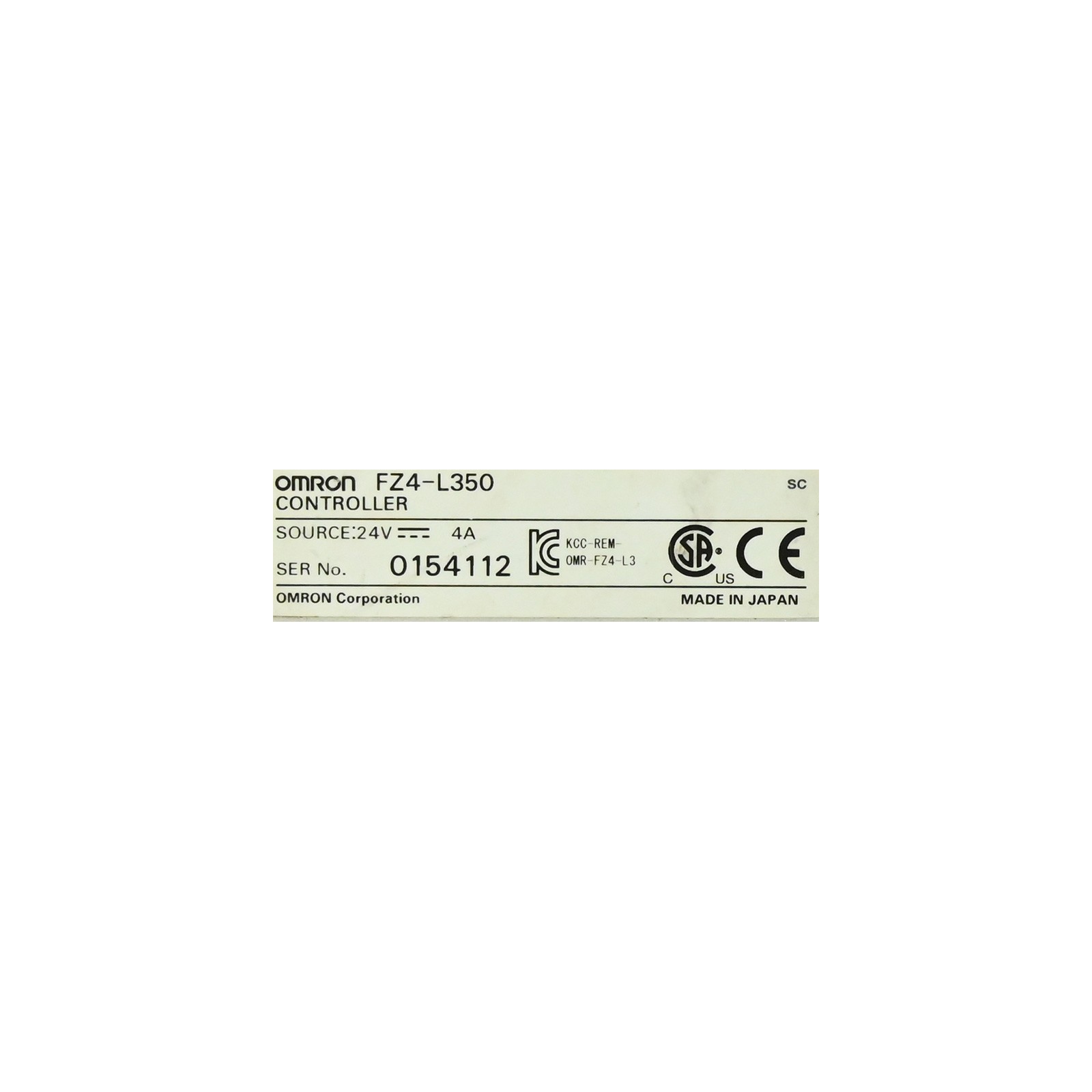 Omron FZ4-L350 Machine Vision Controller FZ4L350