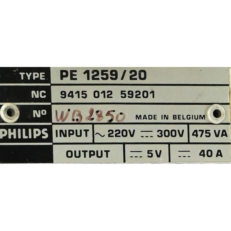 Philips PE 1259/20 Power Supply PE125920 9415 012 59201
