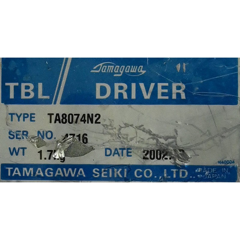 Tamagawa Seiki TA8074N2 TBL Stepper Drive