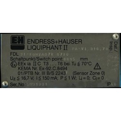 Endress Hauser FDL 31-FGR2AD7K 0720 Liquiphant II