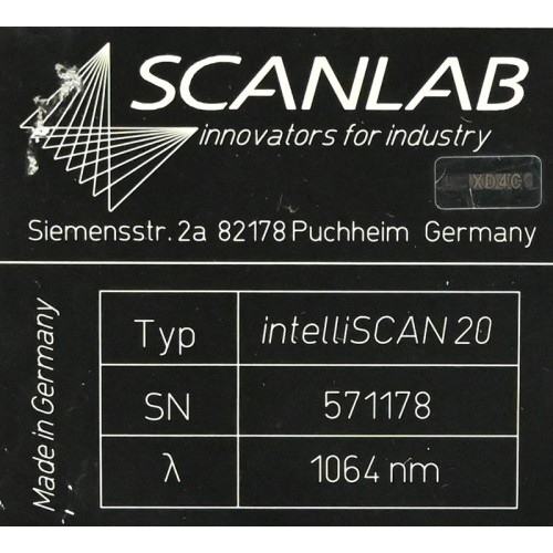 Scanlab intelliSCAN 20 Scan System