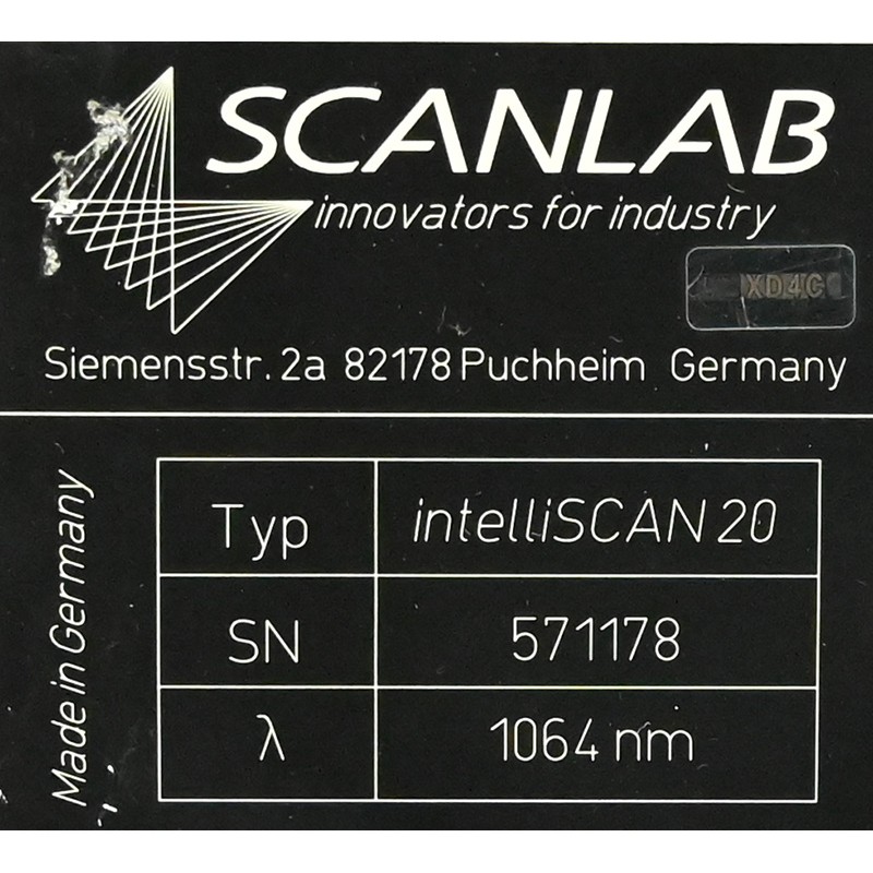 Scanlab intelliSCAN 20 Scan System