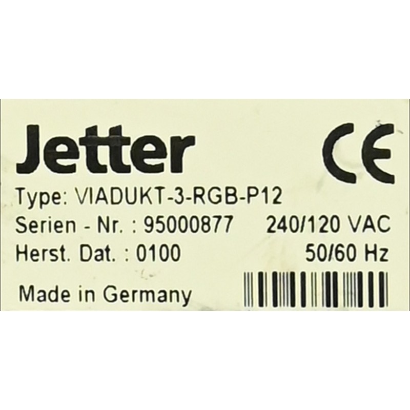 Jetter VIADUKT-3-RGB-P12 Operator Panel