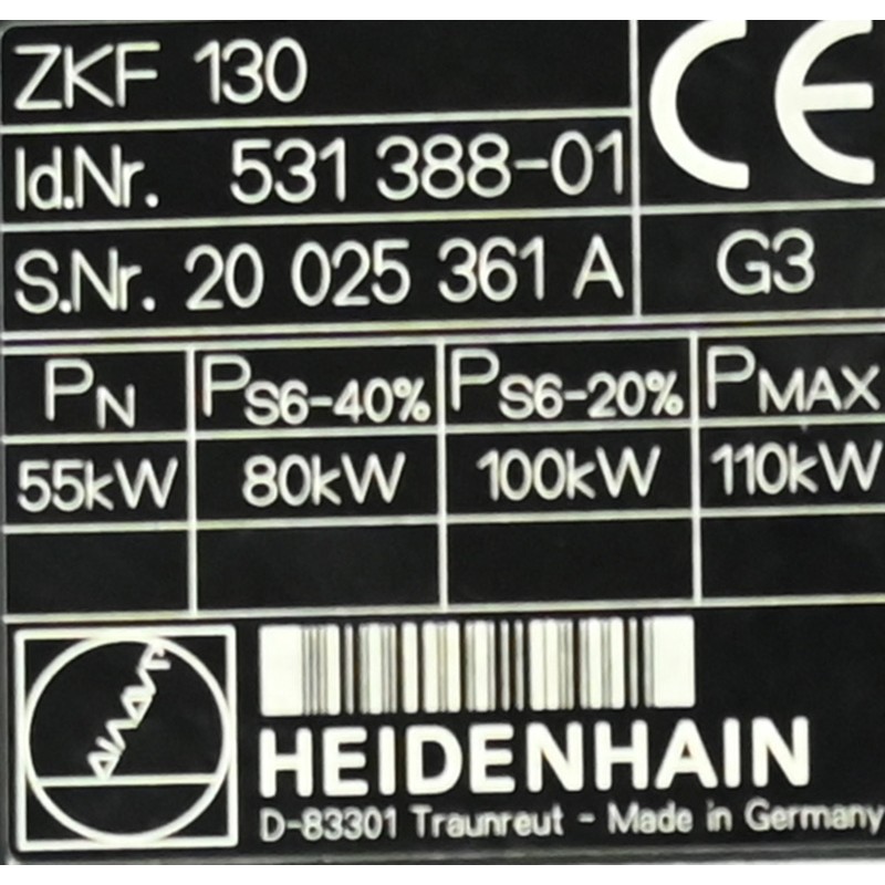 Heidenhain ZKF 130 Frequency Inverter 531 388-01