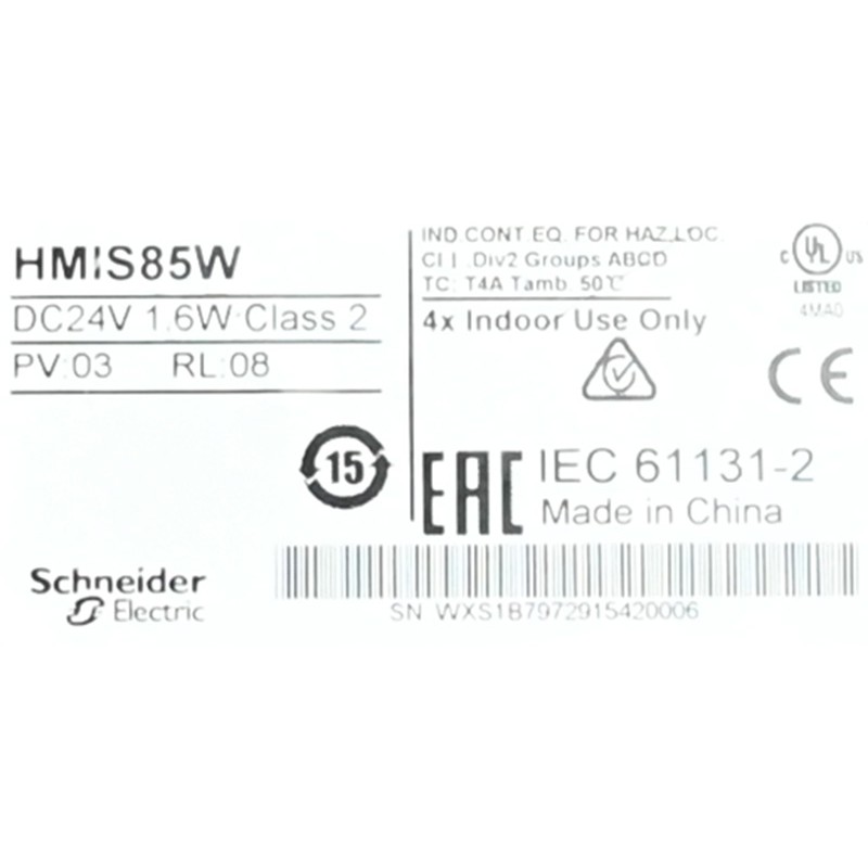 Schneider Electric HMIS85W Small touchscreen display HMI
