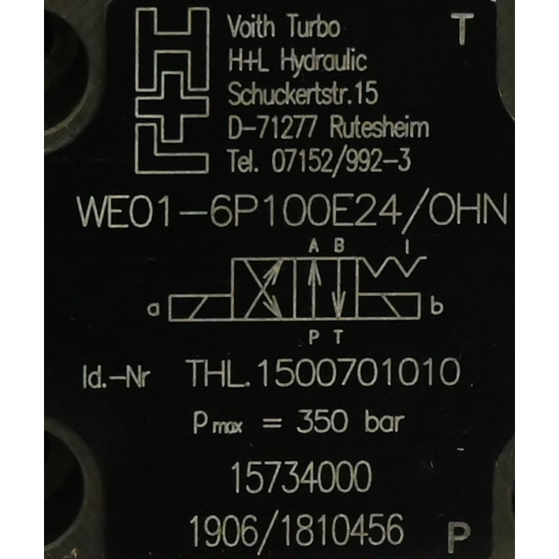 Voith WE01-6P100E24/OHN Turbo Valve THL.1500701010