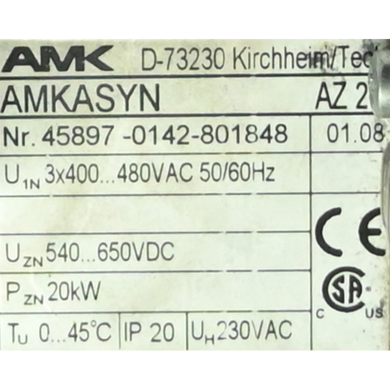 AMK AMKASYN AZ20 45897 Power Supply