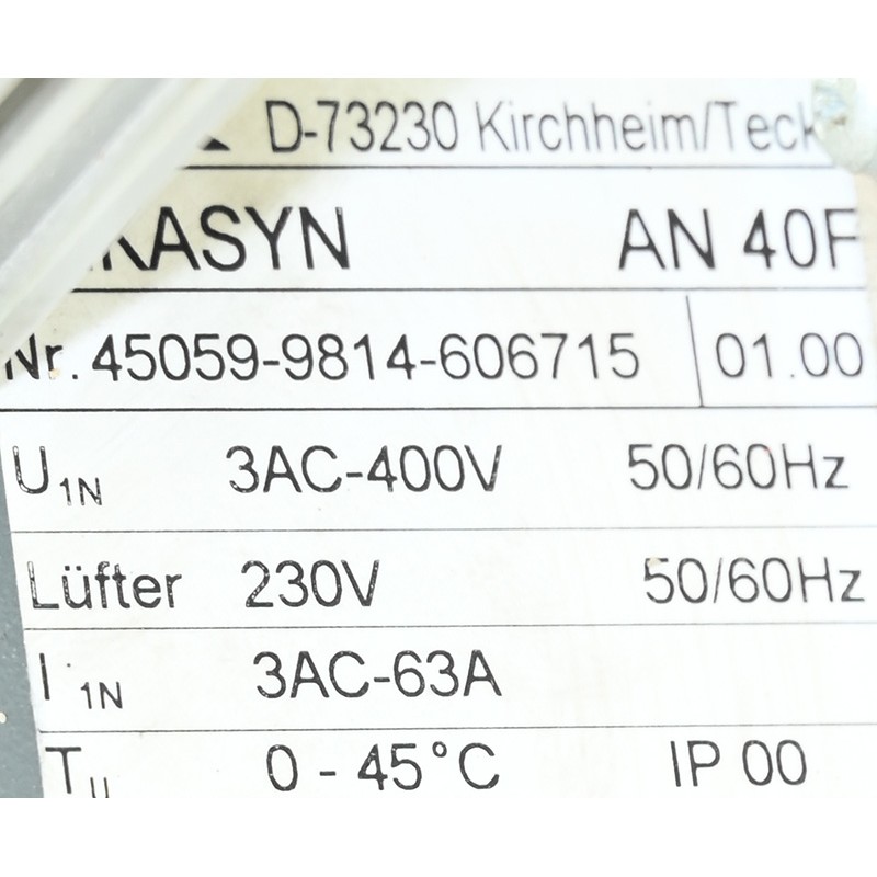 AMK AMKASYN AN 40F 45059 Power Supply