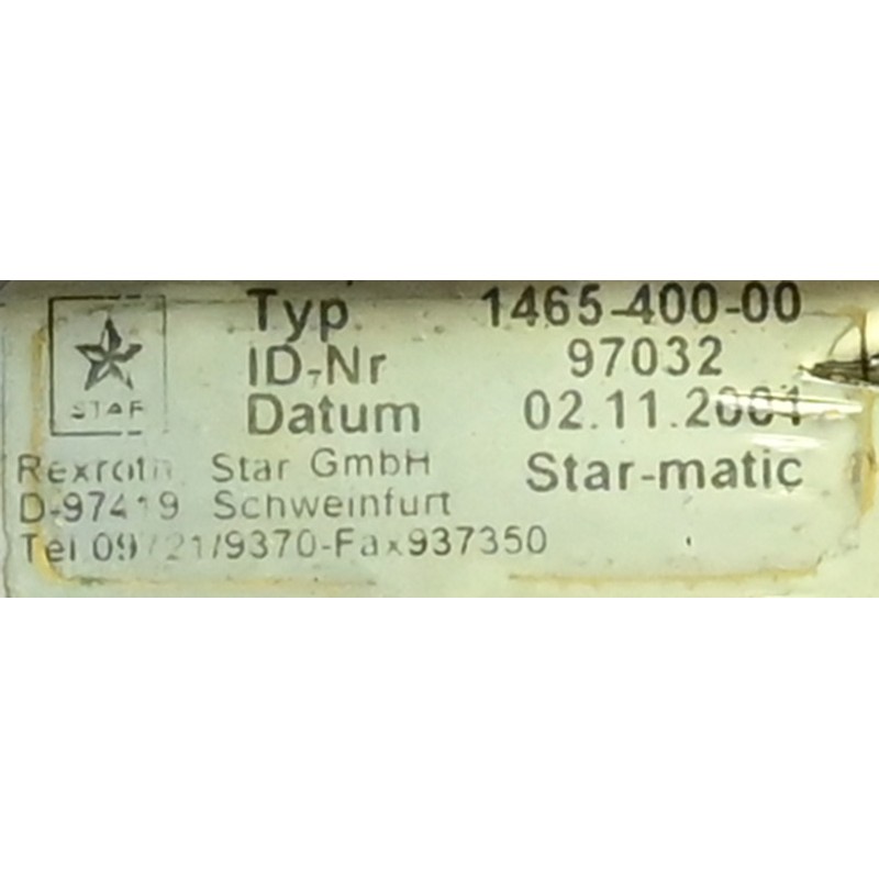 Rexroth 1465-400-00 Star-matic 97032 Direct Drive