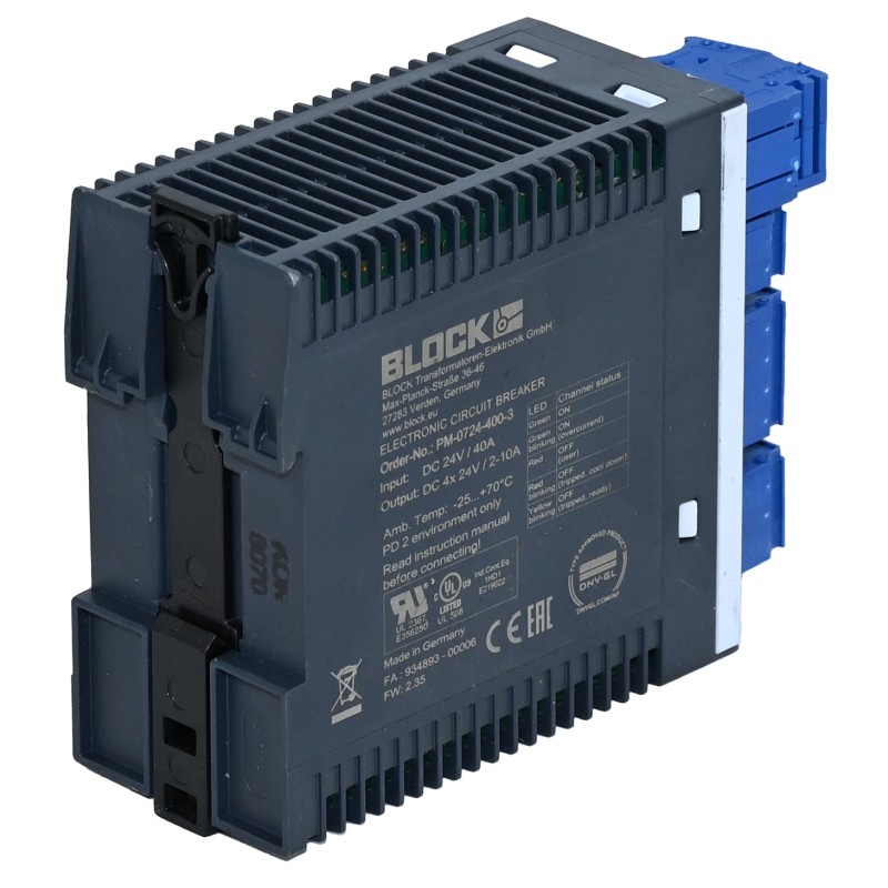Block PM-0724-400-3 Electronic Circuit Breaker