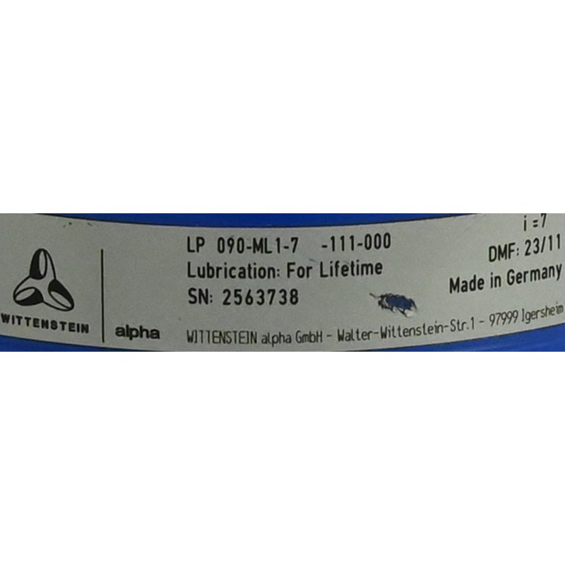 Wittenstein Motion LP 090-ML1-7-111-000 Planetary Gearbox