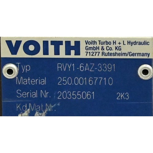 Voith RVY1-6AZ-3391 250.00167710 Hydraulic