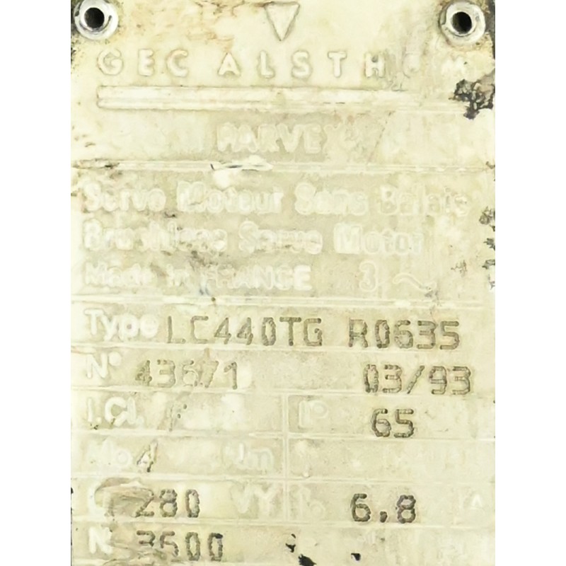 Parvex LC440TG R0635 Brushless Servo Motor