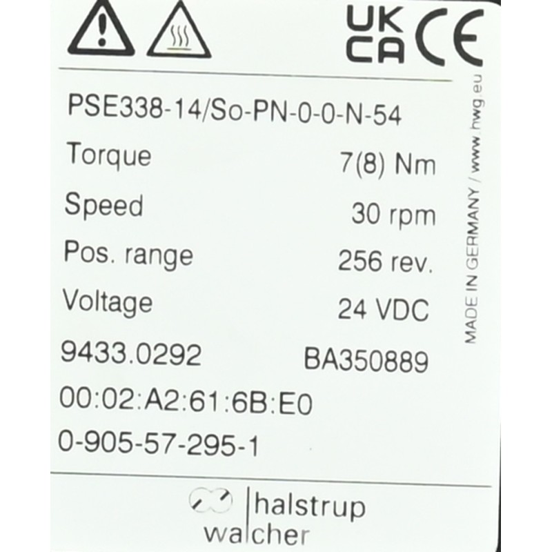 halstrup-walcher PSE338-14/So-PN-0-0-N-54 Positioning System