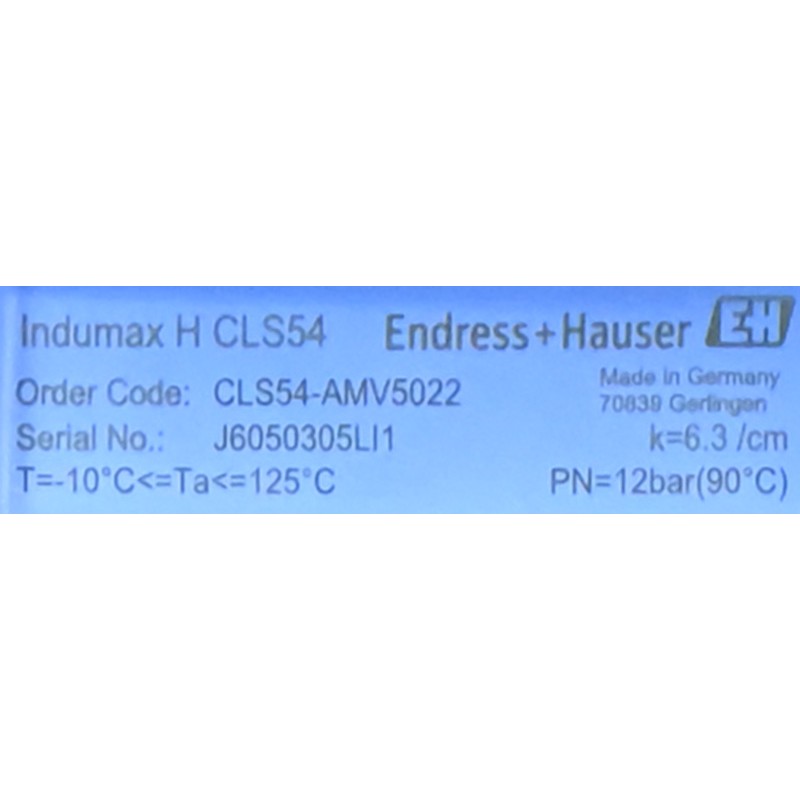 Endress Hauser CLS54-AMV5022 Indumax H CLS54 Analog conductivity sensor