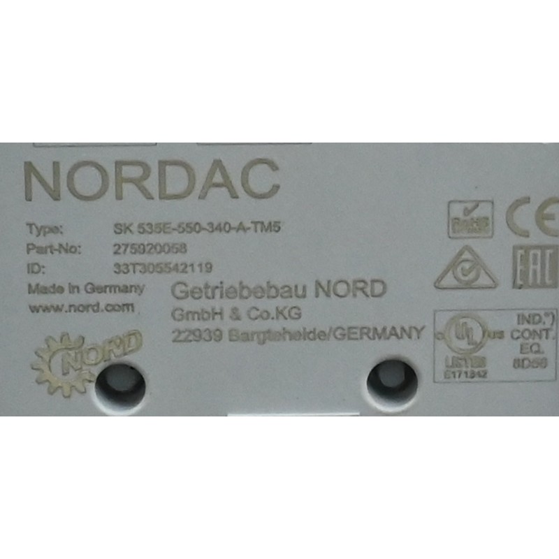 Nord Drivesystems SK 535E-550-340-A-TM5 Nordac 275920058 Inverter