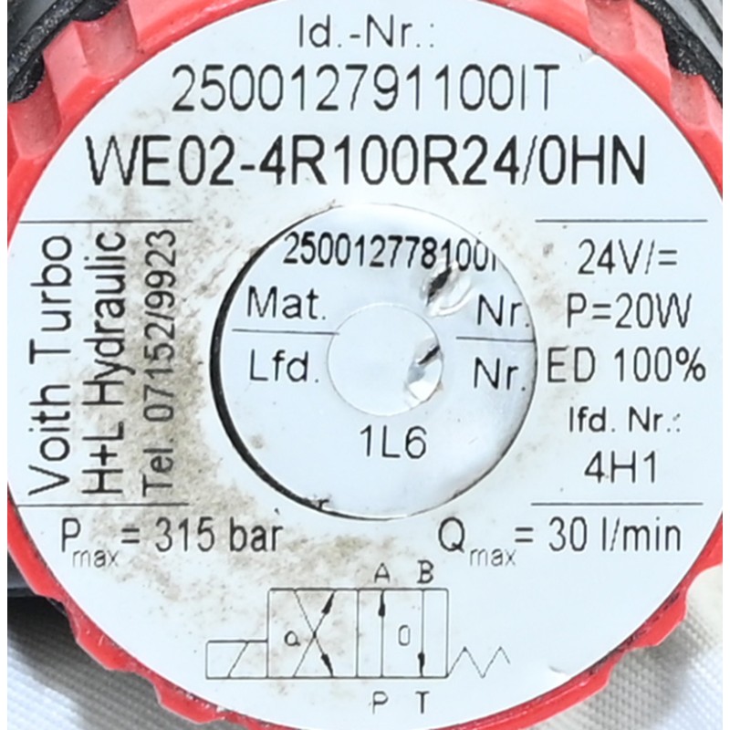 Hartmann + Lammle 250012791100IT WE02-4R100R24/0HN Valve