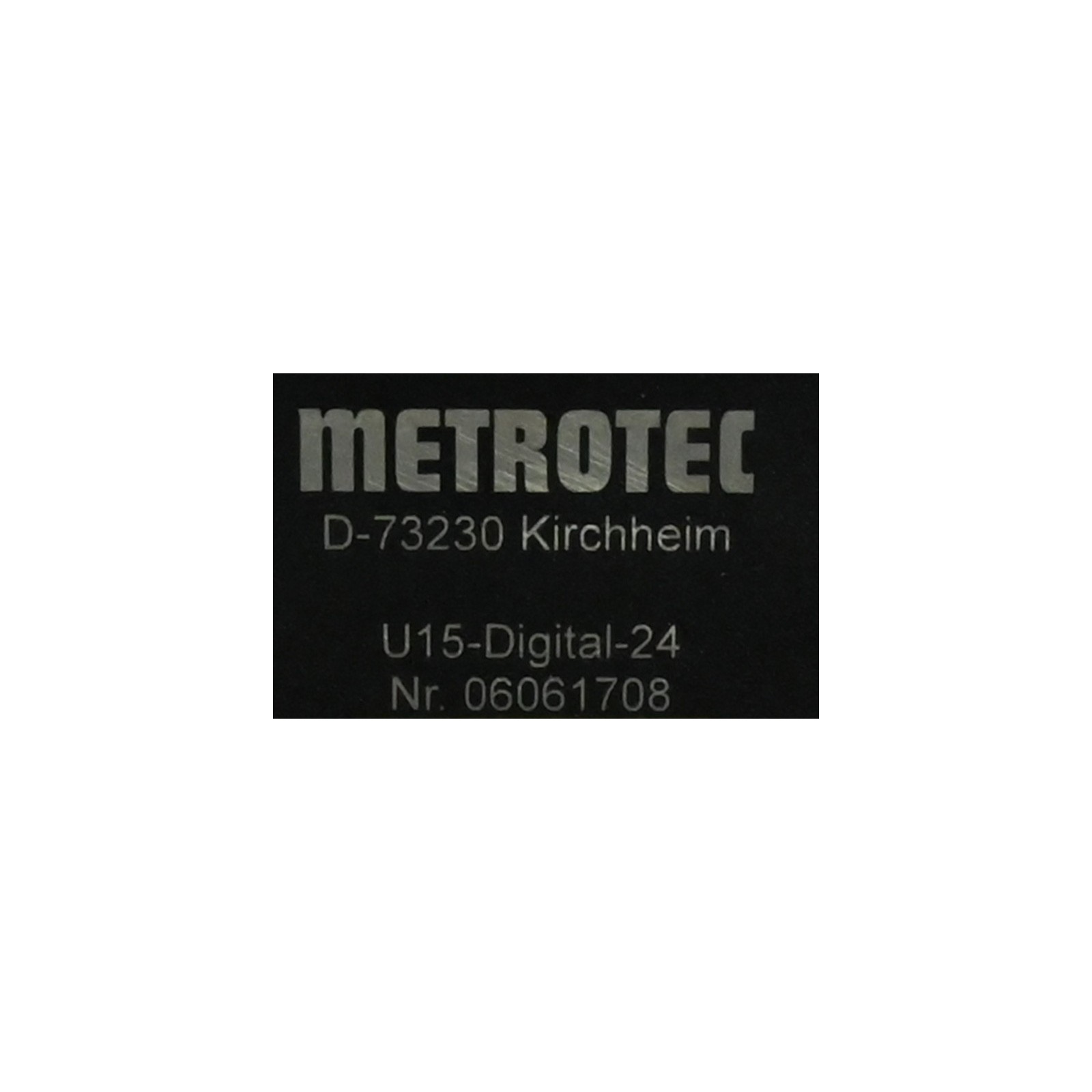 Metrotec U15-DIGITAL-24 Oxygen Measuring and Control Unit
