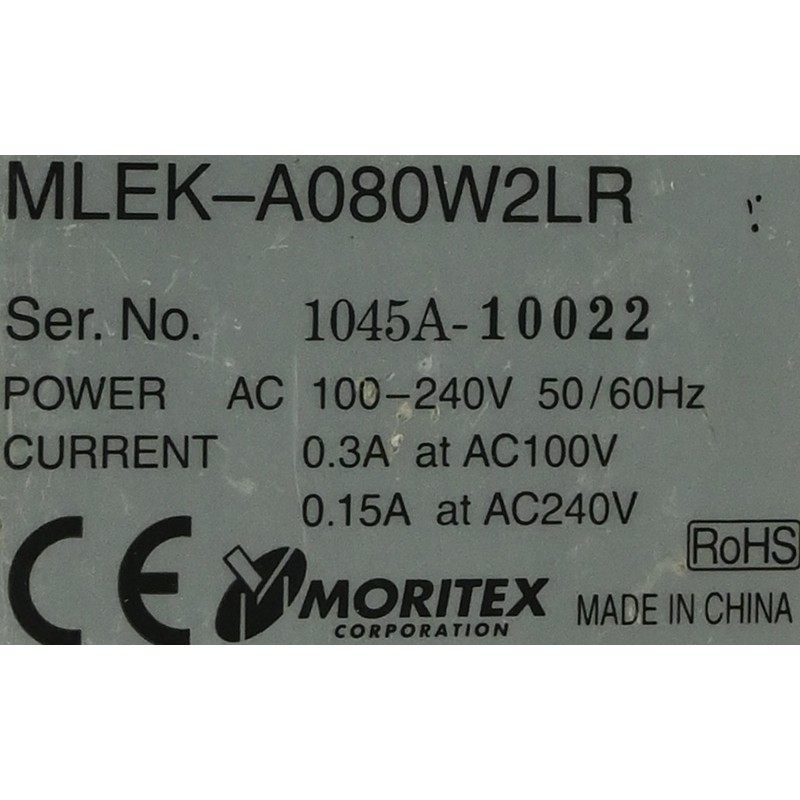 Moritex MLEK-A080W2LR LED Light Source Controller