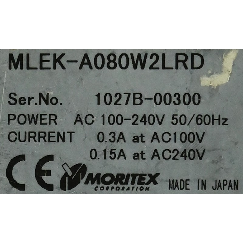 Moritex MLEK-A080W2LRD LED Light Source Controller