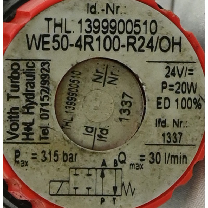 Voith THL1399900510 WE50-4R100-R24/OH Valve