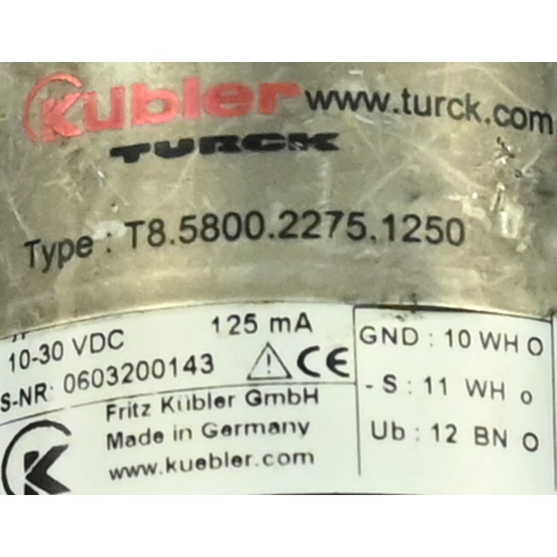 Kübler Turck T8.5800-2275.1250 Encoder