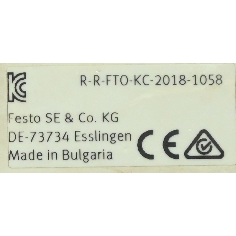Festo VPPM-6L-L-1-G18-0L6H-LK-S1 R-R-FTO-KC-2018-1058 Pressure Control Valve