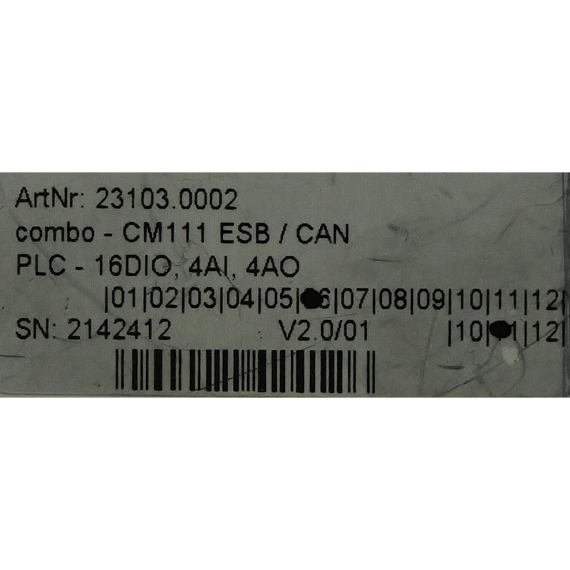 Elrest 23103.002 combo- CM111 ESB/CAN PLC