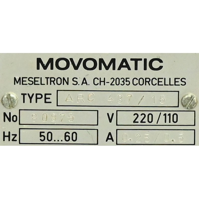 Movomatic ARC 437/16 Measuring Column