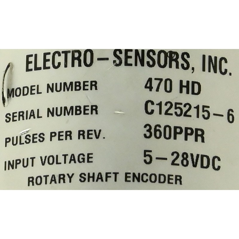 Electro-Sensors 470 HD 5-28VDC Rotary Shaft Encoder