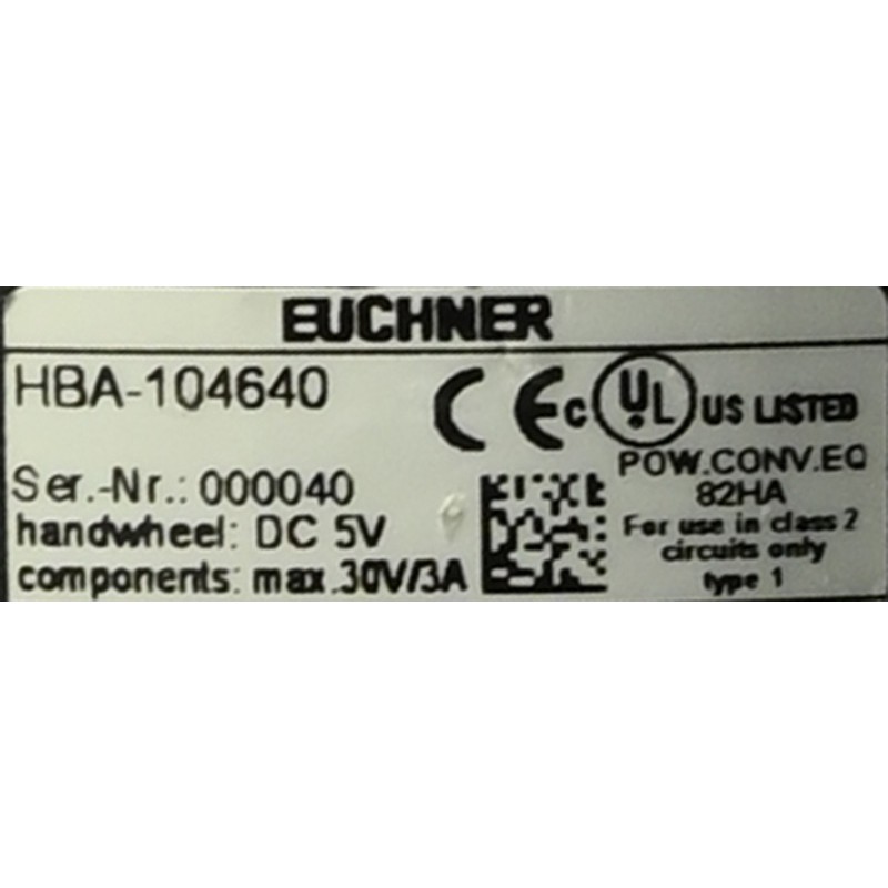Euchner HBA-104640 Pendant