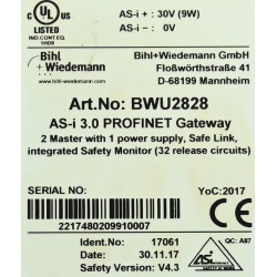 Bihl+Wiedmann BWU2828 AS-i 3.0 PROFINET Gateway