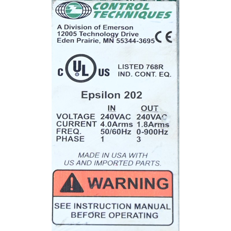 Control Techniques Epsilon 202 Servo Drive