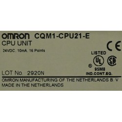 Omron CQM1-CPU21-E SYSMAC CQM1 Programmable Controller