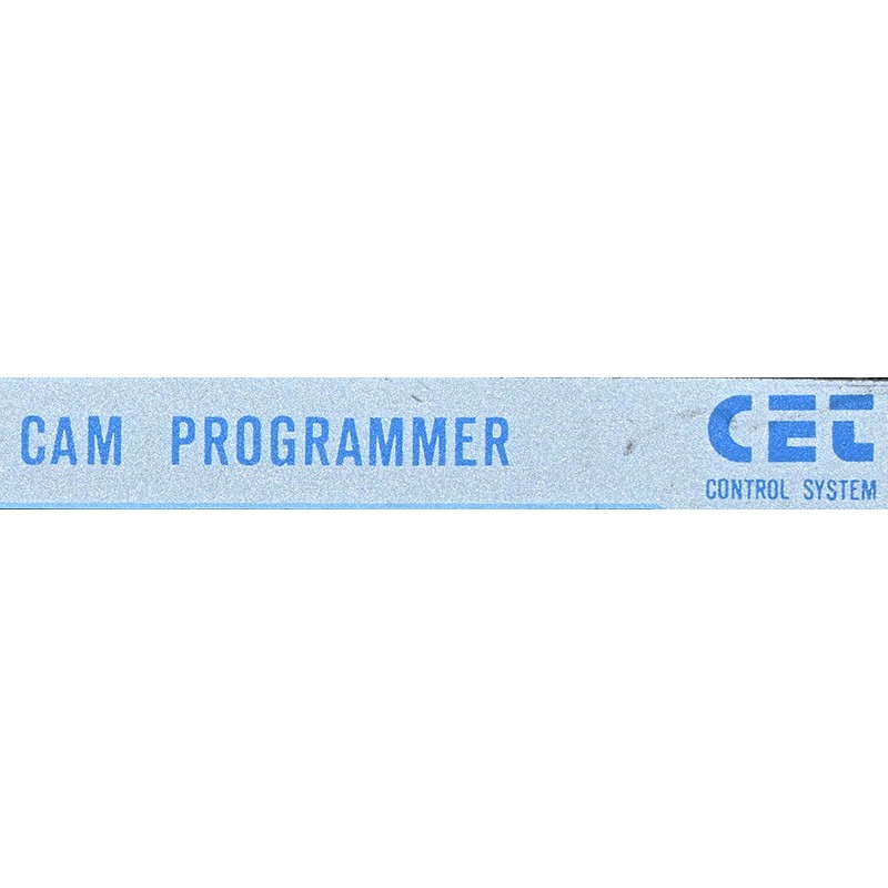 CET Control System CAM Programmer
