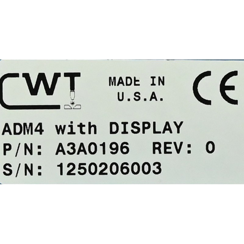 CWT A3A0196 ADM4 with Display Arc Data Monitor