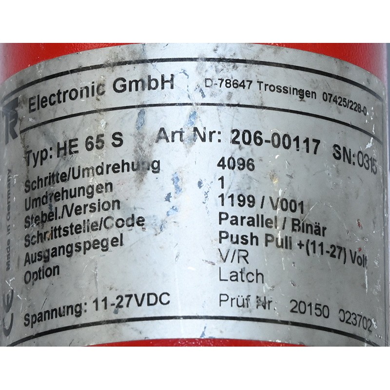 TR Electronic HE 65S 206-00117 Encoder