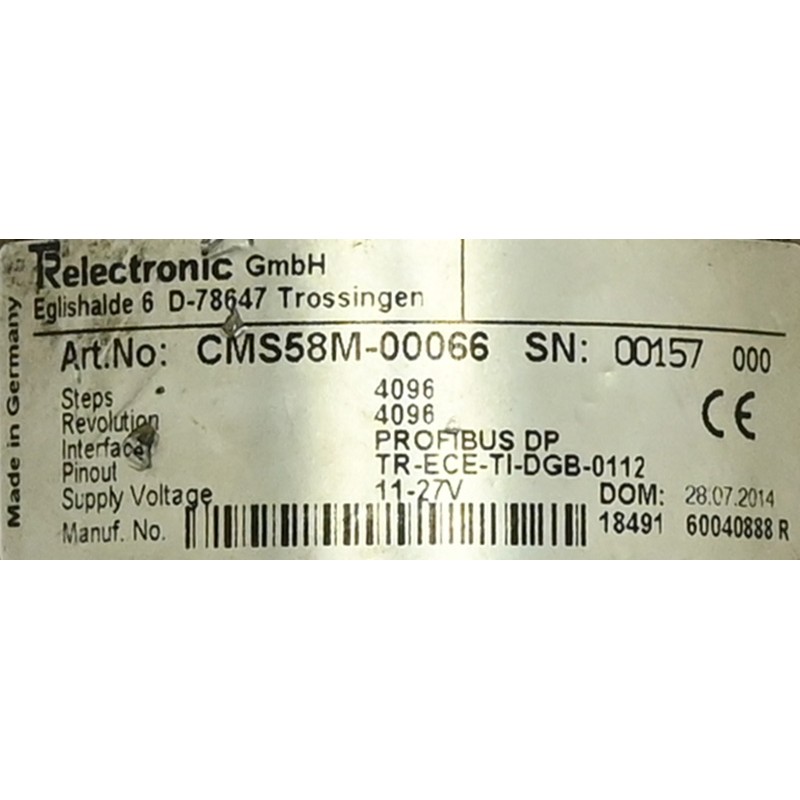 TR Electronic CMS58M-00066 Absolute Encoder